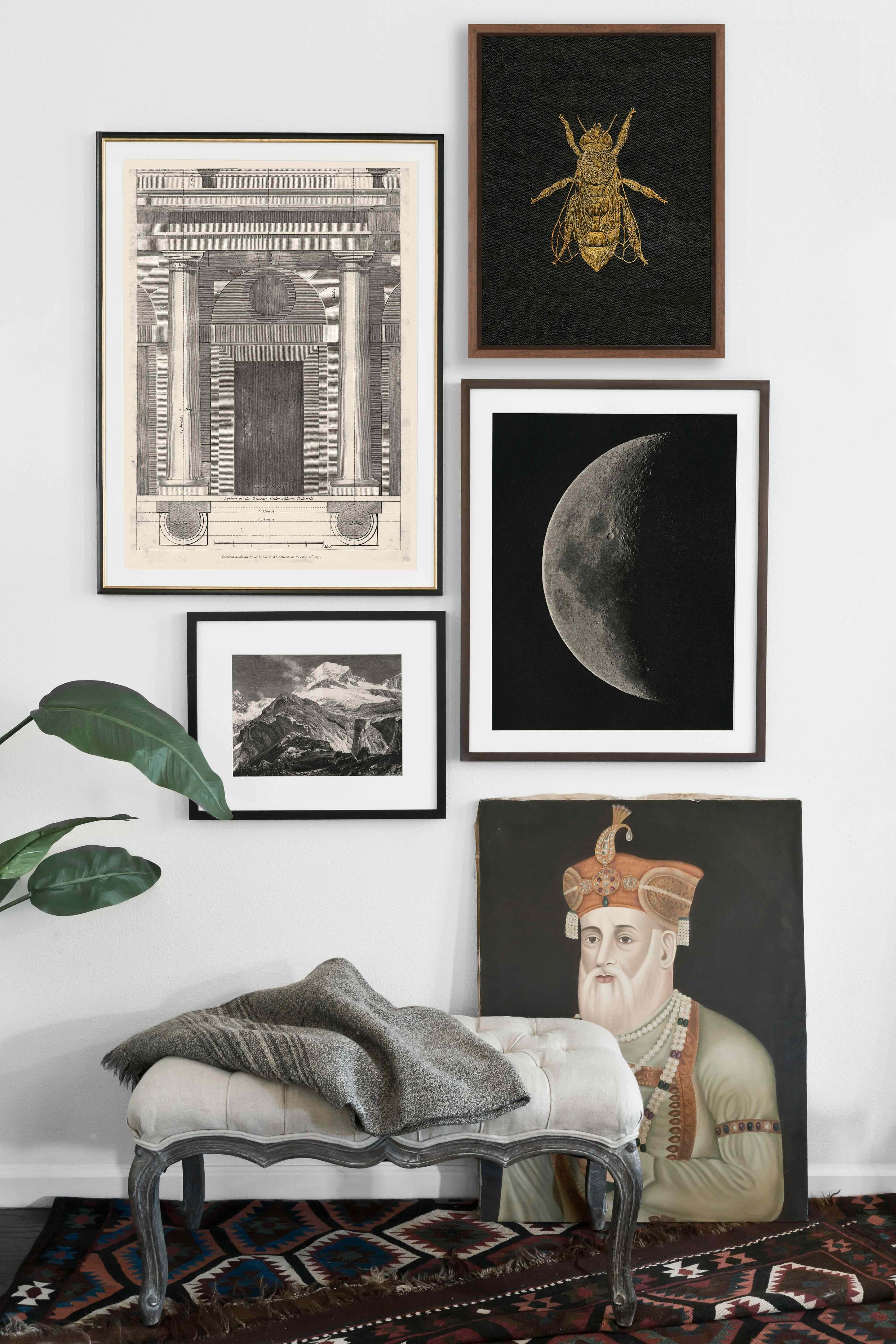 Canvas Float Walnut – Simply Framed