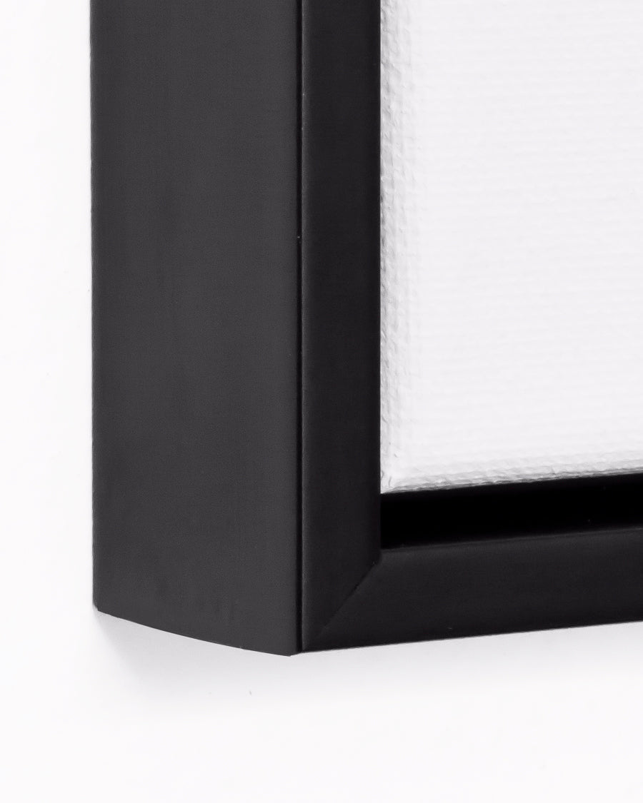 Canvas Float Black – Simply Framed