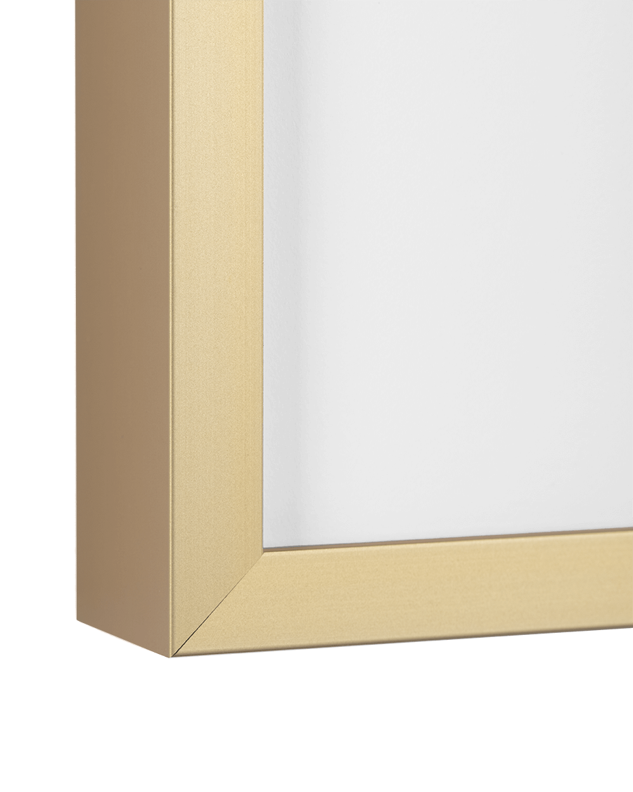 Metal Gallery Matte Gold Frame by Simply Framed