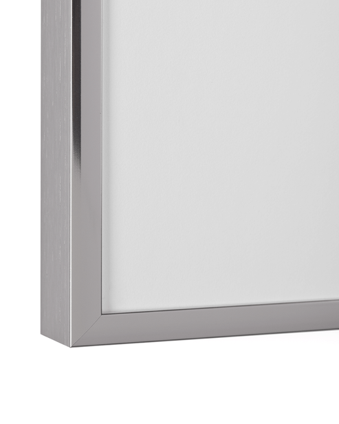 Metal Old School Silver Frame by Simply Framed