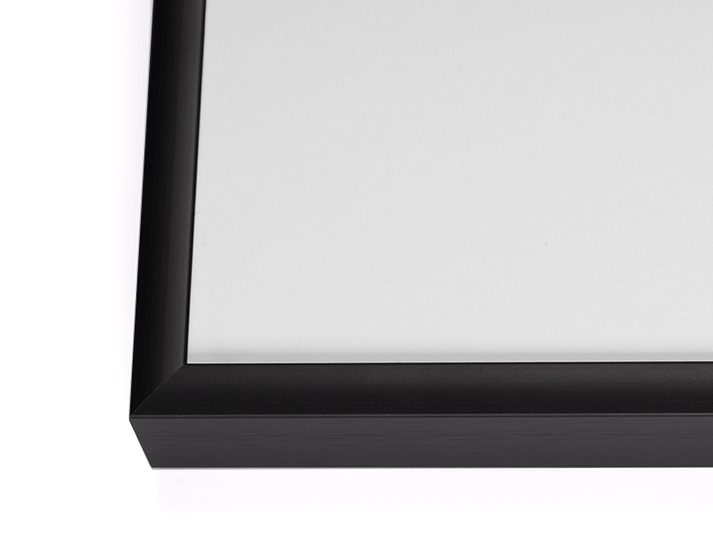 Metal Old School Matte Black Frame by Simply Framed