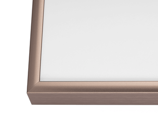 Metal Old School Matte Rose Gold Frame by Simply Framed