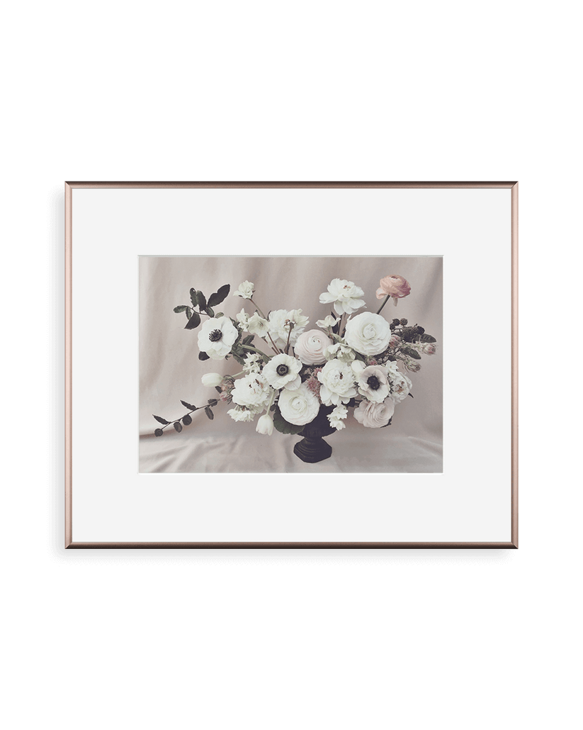 Metal Old School Matte Rose Gold Frame by Simply Framed