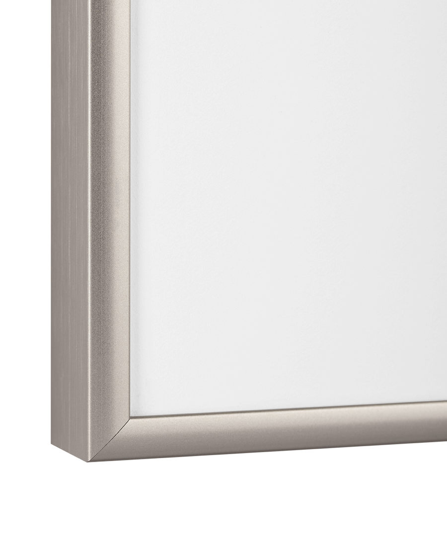 Metal Old School Warm Silver Frame by Simply Framed