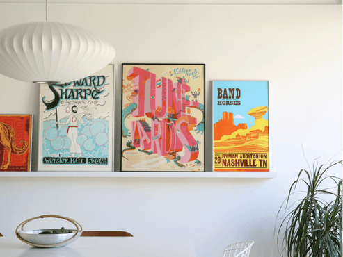 Metal Old School Warm Silver Frame by Simply Framed